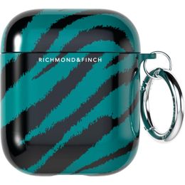 richmond & finch Kopfhörer-Schutzhülle EMERALD ZEBRA AIRPODS CASE, grün