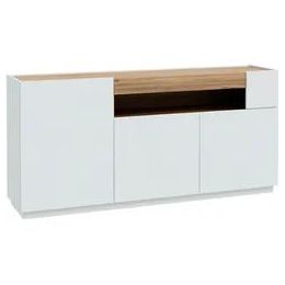 Sideboard FORTE Sideboards Gr. B/H/T: 179,4cm x 85,6cm x 41cm, grau (secret grey/ valencia eiche)