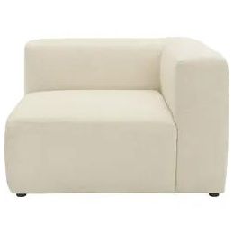 Sofa-Eckelement Andas "Utvik" Polsterelemente Gr. Chenille-Struktur, beige (creme) als Modul oder separat verwendbar