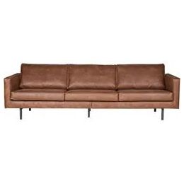 3-Sitzer Woood "Rodeo Sofa" Sofas Gr. B/H/T: 277 cm x 85 cm x 86 cm, braun (cognac)