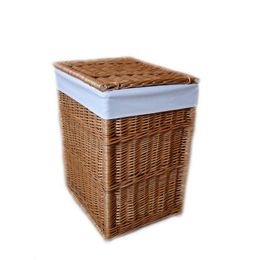 MyBer® Wäschekorb Weidenkorb Wäschesammler Wäschebox Korb aus Weide geflochten (Set
