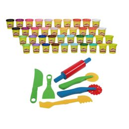 Play-Doh Knete Kinderknete Super Farbenset 40er Pack mit 6 teiligem Knetwerkzeug im