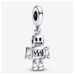 Pandora Charm-Einhänger 792250C01 Charm-Anhänger Damen Bestie Bot Roboter Sterling-Silber