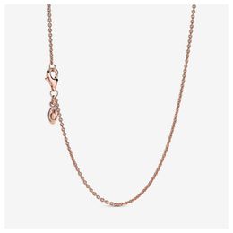 Pandora Kette ohne Anhänger 580413 Halskette Damen Klassische Ankerkette 14k Rosé Vergoldet 45 cm