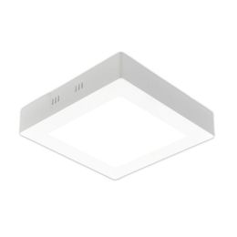 Näve Leuchten LED Aufbaupanel dimmbar "DIMPLEX" D: 17,2 cm (Farbe: weiß)