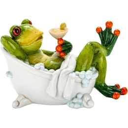 Dekofigur "Frosch in Badewanne"