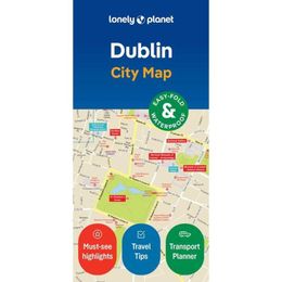 Lonely Planet Dublin City Map, Karte (im Sinne von Landkarte)