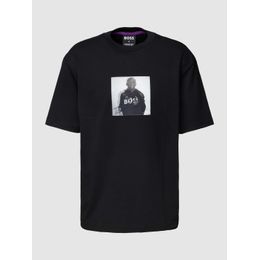 BOSS T-Shirt mit Label-Print Modell 'KHABY'