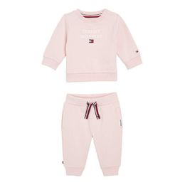 Tommy Hilfiger Shirt & Hose BABY TH LOGO SET (Set, 2-tlg., 2er) mit Markenlabel, rosa