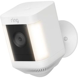Ring Spotlight Cam Plus, Battery - White Überwachungskamera (Außenbereich), weiß