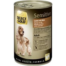 SELECT GOLD Sensitive Adult Lamm mit Reis 12x400 g