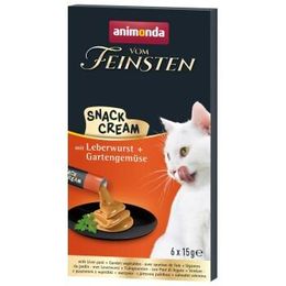 animonda Vom Feinsten Adult Snack-Cream 11x6x15 g Leberwurst & Gartengemüse