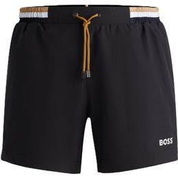 BOSS Badeshorts "Atoll", Gummibund, für Herren, schwarz, XL