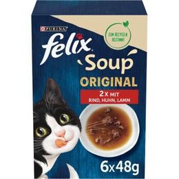 FELIX Soup Suppe 6x48g Rind, Huhn, Lamm