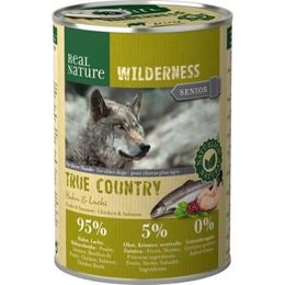 REAL NATURE WILDERNESS Senior True Country Huhn & Lachs 6x400 g