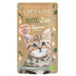 CAT'S LOVE Bio Junior Geflügel 6x100g