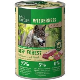 REAL NATURE WILDERNESS Adult Deep Forest Wildschwein mit Hirsch 12x400 g