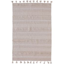 Hochflor-Teppich GUTMANN FACTORY "Puffy 67716" Teppiche Gr. B/L: 160 cm x 230 cm, 60 mm, 1 St., beige Baumwollteppiche