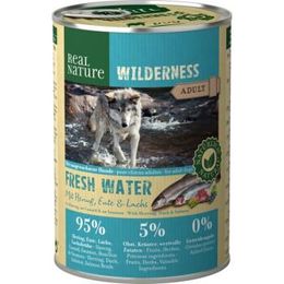REAL NATURE WILDERNESS Adult Fresh Water Hering, Lachs & Ente 6x400 g