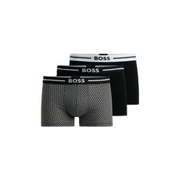 BOSS Pants kurz, 3er-Pack Logo-Bund, für Herren, schwarz, XL