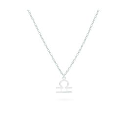 Beka & Bell BEKA&BELL Kette mit Anhänger »925-Sterling Silber Glänzend 42cm Waage« weiß 42cm Wunderschönes Collier mit Sternzeichen Symbol Waage