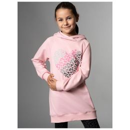 TRIGEMA Sweatshirt »Sweatkleid Herz im Leo-Print-Look« rosé 116 116 Leichte Sweat-Qualität