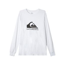 Quiksilver Langarmshirt &raquo;Snyc Graphic&laquo; White L L Stoff: Baumwollstoff