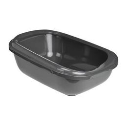 AniOne Katzentoilette Mega Tray dunkelgrau