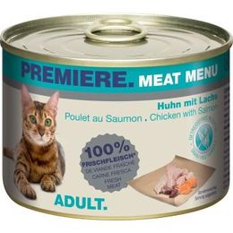 Premiere Meat Menu Adult Huhn mit Lachs 6x200 g