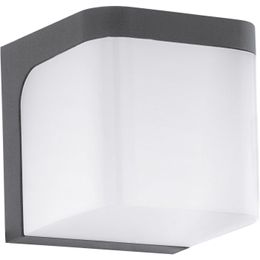 Eglo LED Außen-Wandleuchte JORBA, LED fest integriert, Warmweiß, schwarz|weiß