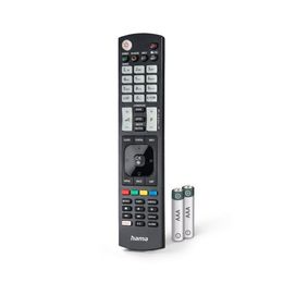 Hama Universal Ersatzfernbedienung für LG TV, lernfähig Universal-Fernbedienung (1-in-1), schwarz