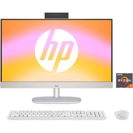 HP 24-cr0231ng All-in-One PC (23,8 Zoll, AMD Ryzen 7 7730U, Radeon™ Graphics, 16 GB RAM, 512 GB SSD, Luftkühlung), weiß