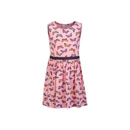 happy girls A-Linien-Kleid happy girls Kleid Candy Pink Schmetterlinge Kurzarm mit Glitzer 140 Kurzarmkleid Rose mit Schmetterling Print Glitzer