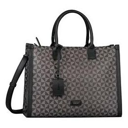 Shopper Gabor "Barina" Gr. B/H/T: 36cm x 15cm x 27,5cm, schwarz (mixed schwarz) Damen Taschen All-Over-Druck, Business Tasche