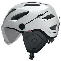 Fahrradhelm Abus "PEDELEC 2.0 ACE" Helme Gr. S Kopfumfang: 51cm - 55cm, weiß (pearl white)