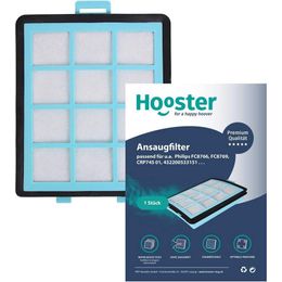 Hooster Luftfilter 1 HEPA Filter kompatibel mit Philips Staubsauger FC8766 und FC8769