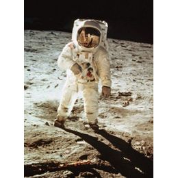 L.M. Karten Experimentierkasten Postkarte mit Wackelbild "Walking on the moon"