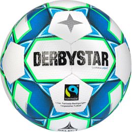 Derbystar Fußball Gamma Light v22 WEIß BLAU GRÜN