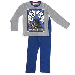 LEGO® kidswear Pyjama (Set) Kinder Schlafanzug lang 2tlg Pyjama Set Trooper Jungen grau