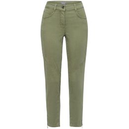 Slim Fit-Jeans Modell Julienne Basler grün