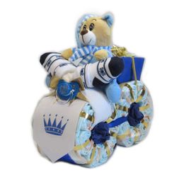 Geschenketorten-Gebhardt Windeln Windeltorte Windelmotorrad Prinz oder Prinzessin