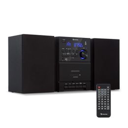 Auna MC-40 DAB Stereoanlage UKW/DAB+ Bluetooth CD Kassette USB Fernbedienung Schwarz