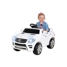 Actionbikes Motors Kinder-Elektroauto Mercedes ML 350, lizenziert, Fernbedienung, 2x 25-Watt-Motor, Soundmodul, LED (Weiß)