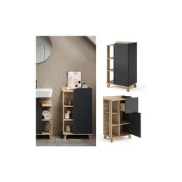 VICCO Unterschrank Karen Sonoma Anthrazit 50 x 90 cm T&uuml;r Schublade
