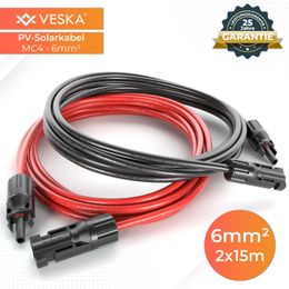 Solar Kabel MC4 6mm Set -versch. Ausf&uuml;hrungen