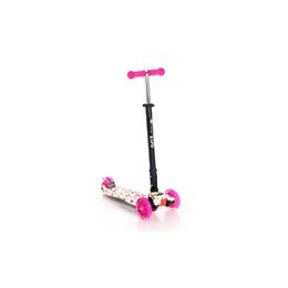 Lorelli Kinderroller Rapid PU Räder leuchten ABEC-7 Bremse klappbar verstellbar pink
