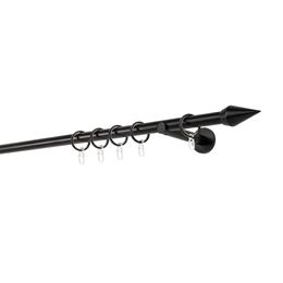 ONDECO 20mm,1-l&auml;ufig,Rohr,Wandtr&auml;ger 12cm,Endst&uuml;ck point Farbe: Schwarz, Gr&ouml;&szlig;e: 390cm