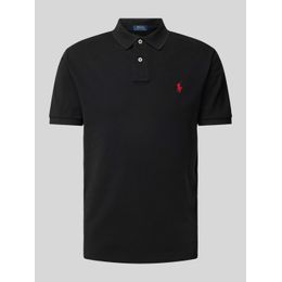 Polo Ralph Lauren Slim Fit Poloshirt mit Label-Stitching