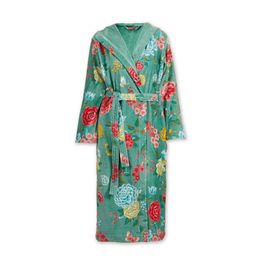 PIP Studio Bademantel Good Evening Bathrobe Green Xl Grün 100% Cotton