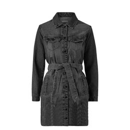Jacqueline de Yong Shirtkleid Jeans Blusen Kleid JDYSANSA LIFE Midi Rock Dress Denim Design (lang) 3754 in Schwarz